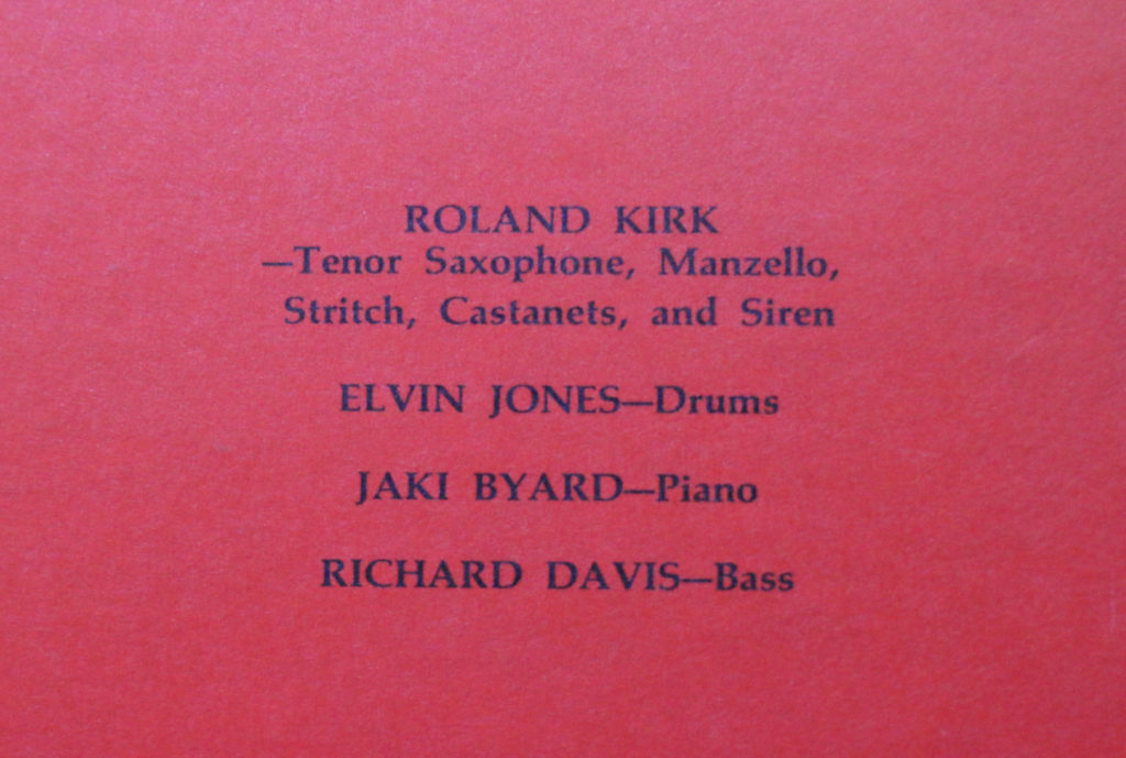 Dig Deep: Rahsaan Roland Kirk – Rip, Rig & Panic – Limelight (1965 ...