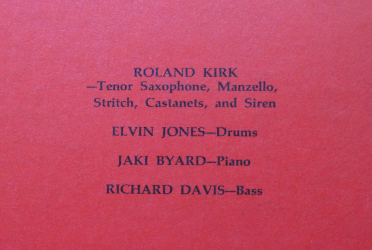 Dig Deep: Rahsaan Roland Kirk – Rip, Rig & Panic – Limelight (1965 ...