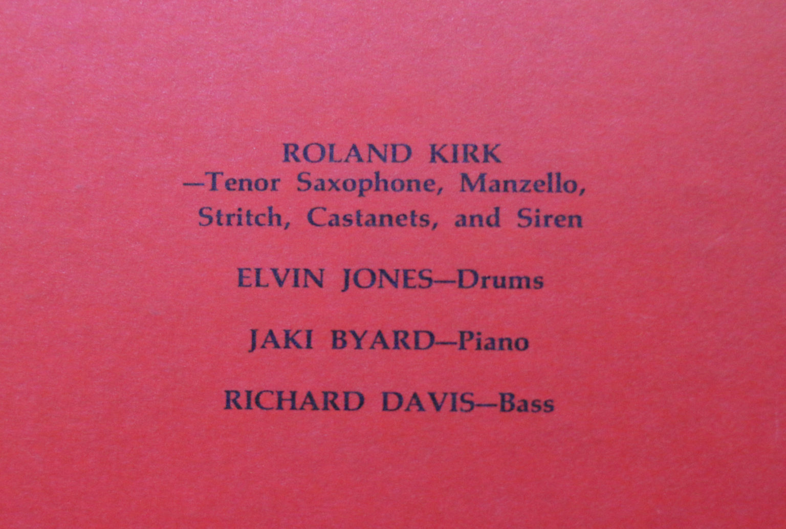 Dig Deep: Rahsaan Roland Kirk – Rip, Rig & Panic – Limelight (1965 ...