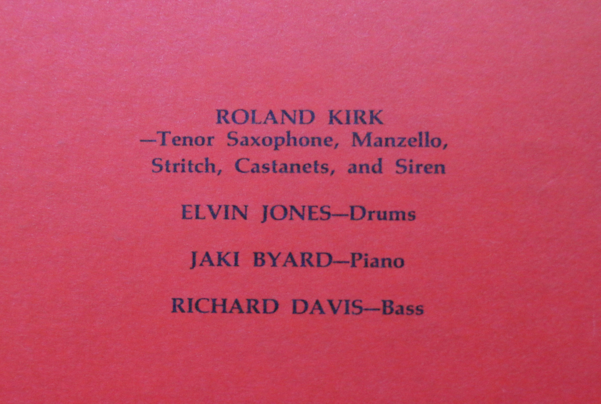 Dig Deep: Rahsaan Roland Kirk – Rip, Rig & Panic – Limelight (1965 ...